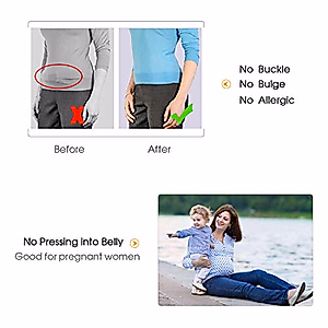 SUOSDEY No Buckle Invisible Stretch Belts for Men/Women Belt for Jeans pants No Hassle,No Bugle