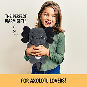 Axolotl Microwavable Unscented Heating Pad for Women and Kids- Cute Soft Cozy Pillow Plush Heatable Warm Stuffed Animals - Kawaii Hot and Cold Plushie Food Toy - Axolotl Gifts for Girls and Boys
