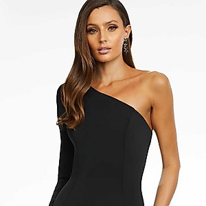 Black Rhinestone Dangle Earrings Elegant Marquise Crystal Cluster Drop Earrings for Women Cocktail Costume