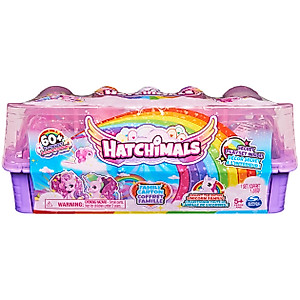 Hatchimals CollEGGtibles, Unicorn Family Carton with Surprise Playset, 10 Characters and 2 Accessories, Kids Toys for Girls Ages 5 and up