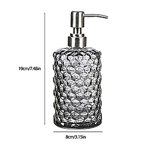 Soap Pump Dispenser 500ml Large Capacity Empty Bottle Shampoo Shower Dispenser, for Bathroom Countertop Kitchen Room，Home Hotel Bathroom Accessories Bottles Dispenser (Color : 1)