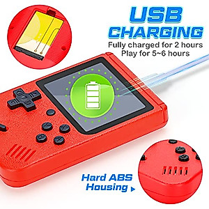 Handheld Game Console for Kids Boys Girls, Toys for 6 7 8 9 10 11 12 13 14 Year Old Boy, Retro Game Console Gifts for Adults Boys, Game Gifts for Boys Ages 5-11, Birthday Gifts for Kids Adults