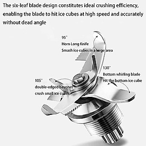 WHIPIN Blender Smoothie Maker, 2L Commercial Smoothie Mixer with Sound Enclosure, 2200W Heavy Duty Kitchen Mixer Milkshake Smoothie, 17000rpm Blade, 5 Presets, Silent Broken