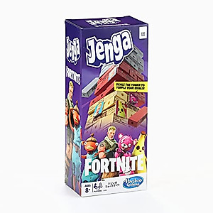 Hasbro Gaming Jenga: Fortnite Edition Game, Wooden Block Stacking Tower Game for Fortnite Fans, Ages 8 & Up