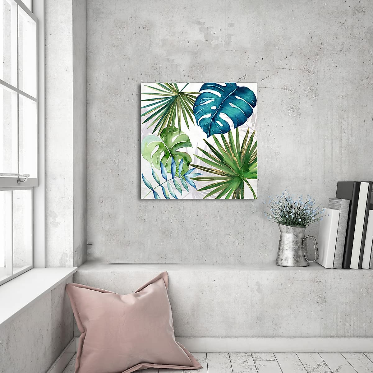 Artmaple Paint by Number for Adults Beginner Kids CANVAS ONLY, Ideal Gift Choice for Birthday,Anniversary or Any Festival. DIY Acrylic for Decor Canvas Roll (16x16inch, Tropical)