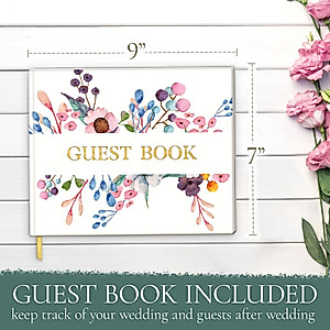 Generic The Wedding Planner Set with 3 Pieces, Wedding Planner with 2 Vow Books and 1 Wedding Guest Book, Wedding Binder, Wedding Planner for Bride, Wedding Checklist, Wedding Organizer, White