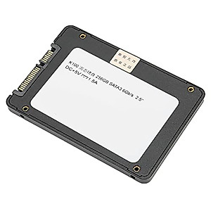 LBEC 2.5in K100 SSD, Multifunction Various Capacities 3D TLC Flash Type Gen III 6Gbs SSD ABS Material for Notebook Computer for Computer 256GB