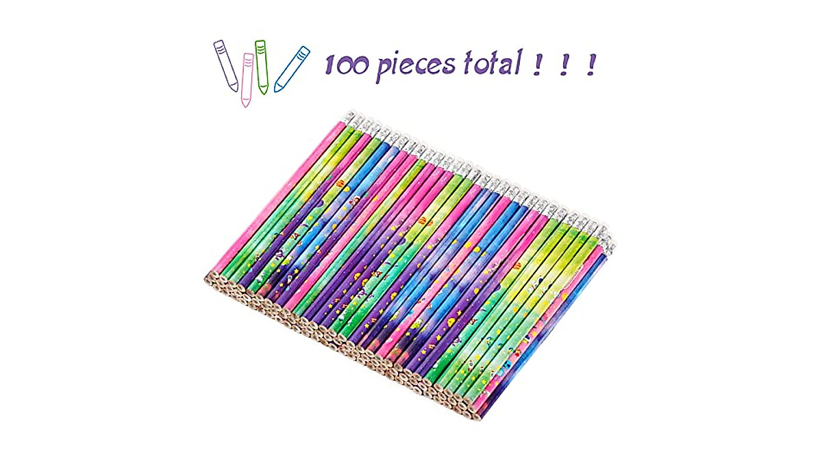 100 Outer Space Pencils Bulk - Fun Galaxy-Themed Writing Supplies