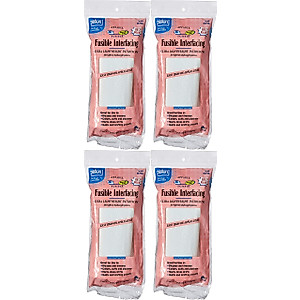 Pellon PLF36 Ultra Lightweight Fusible Interfacing, White, 15" x 3 Yards (4 pack)