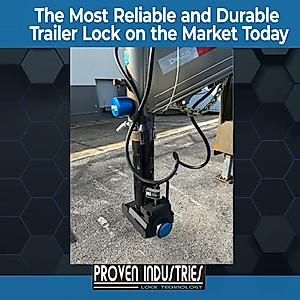 Proven Industries Model GB Trailer Lock, Fits Bulldog Gooseneck Trailer Couplers, Made in The USA, 8-Inch Bottom Plate, (Black)