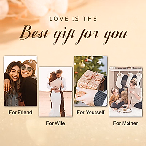 SLOEFY 14K Gold Intertwined Circle Necklace, Moissanite Double Circle Pendant Necklace, Beautiful Jewelry Gifts For Women (style one, 14K)