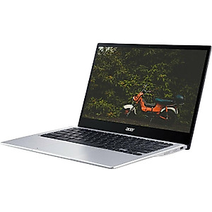 acer Spin 513 Chromebook, 13.3" FHD 2-in-1 IPS Multi-Touch Corning Gorilla Glass Display, Qualcomm Snapdragon 7c SC7180, 2.1GHz, 4GB RAM, 64GB eMMC, Chrome OS, Silver + Accessories