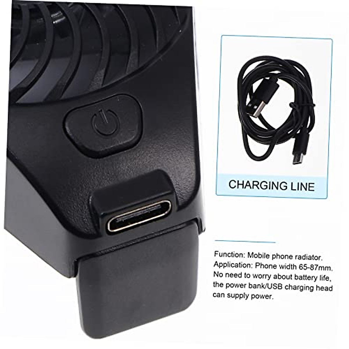 ULDIGI Computer Case Fans USB Mobile Tablet Cable Game Phone Cellphone Type Pro Smartphone Videos Gaming of Car Device Streaming Professional Any Black Lives All Cooling for Watch Pc Case Fans