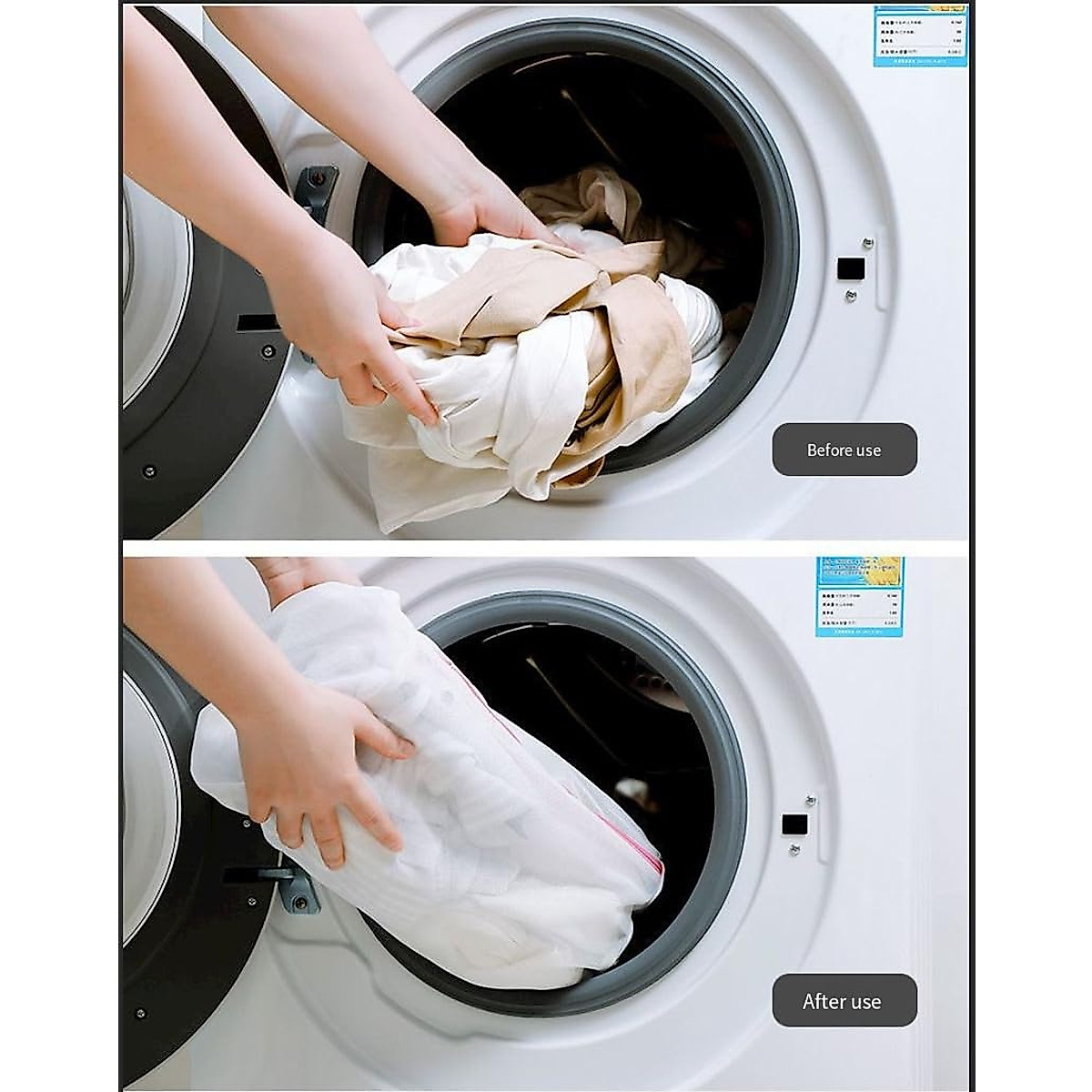 Generic 4 packs Deformation proof oversized - Large honeycomb strong laundry bag,laundry bag for delicates, travel laundry bag, cotton clothes, sheets, shoes 2 24 x 20 inches 2 20 x 16 inches