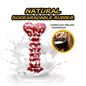 Dog Toys- eco Rubber Toys-Waste Poop Bags-Toy Bag- Medium and Large Breeds-Interactive Dog Toys for Large Dog