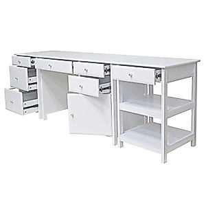 Winsome Wood Delta 3-Pc Set Home Office, White