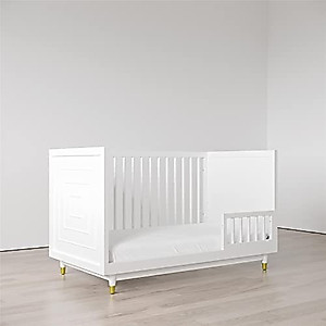 Little Seeds Aviary Toddler Rail with Spindles, White