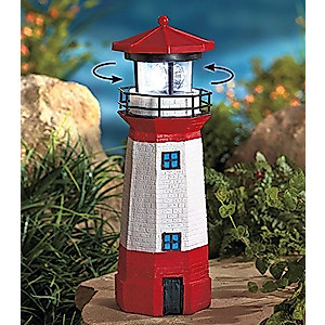 Jumbl Solar Lighthouse with Rotating Lamp