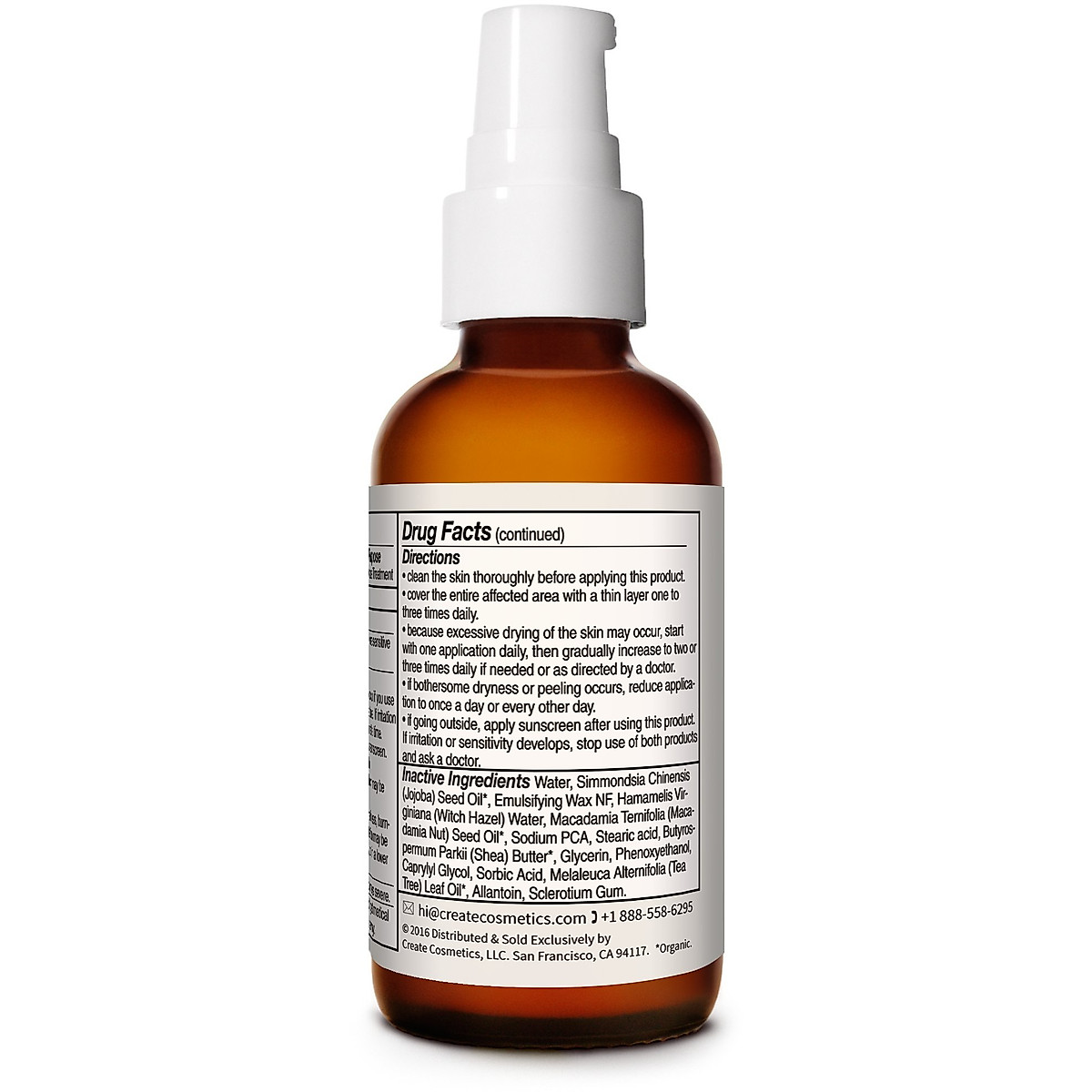 BPT10 Acne Treatment Moisturizer | 10% Benzoyl Peroxide 1% Tea Tree Oil | 55% Organic 89% Natural | Gentle Plant-based Vegan & Cruelty-free | 2.2 fl. oz