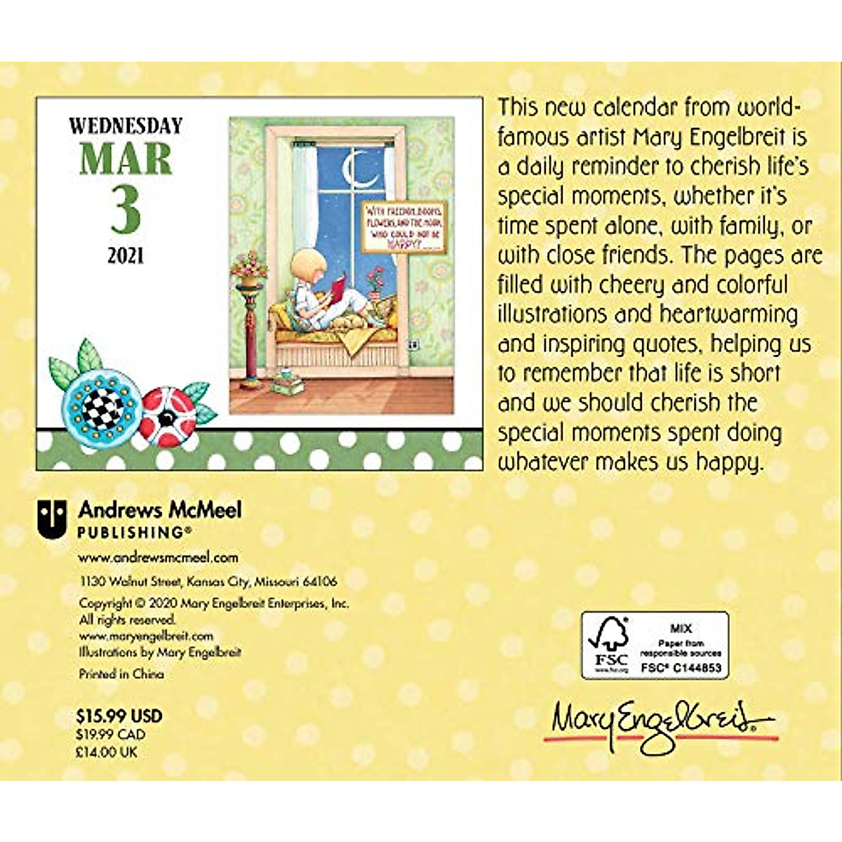 Mary Engelbreit 2021 Day-to-Day Calendar: Every Moment Matters