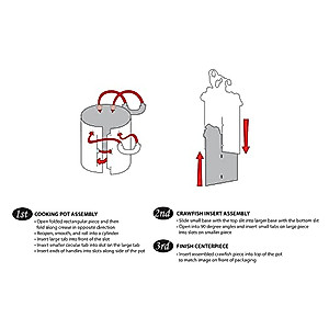 Beistle 3-D Crawfish Centerpiece, 2 Piece, 11.5", Multicolored