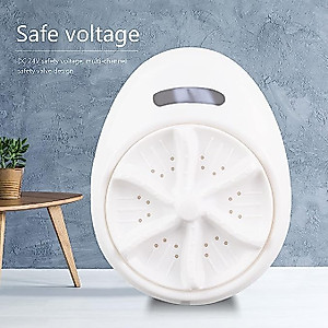 120W Portable Washing Machine, Mini Washer Travel Clothes Underwear Washer for Outdoor 100‑240V Mini Washer for Apartments Dormitories Camping Travel (US Plug)