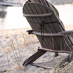 Big Hippo Adirondack Chair Cushion, Patio Chair Cushion for Adirondack with Ties, High Back Rocking Chair Cushion Solid Tufted Pillow, Chair Pads for Home Office Outdoor Seats