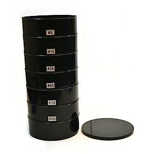 Eisco Labs 8 Piece Plastic Sieve/Strainer - Stainless Steel Mesh