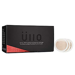 Ullo Full Bottle Replacement Filters (25pack) With Selective Sulfite Technology To Make Any Wine Histamine and Sulfite Preservative Free