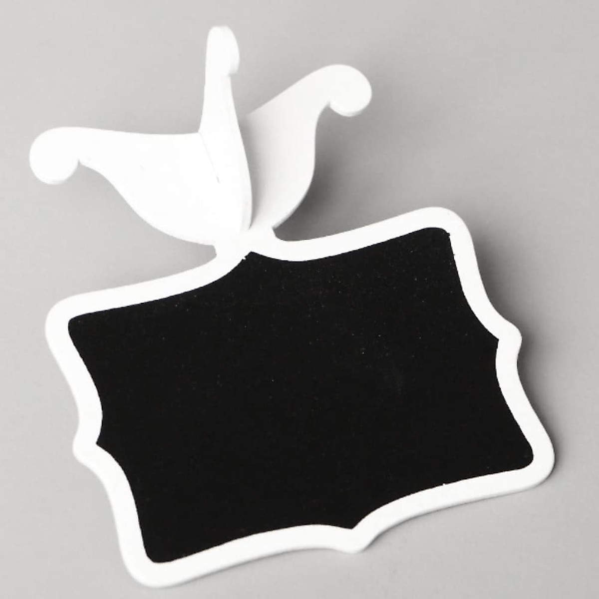 GSHLLO 6 Pcs Mini Rectangle White Frame Chalkboards Food Label Boards Table Number Blackboards Wedding Buffet Brunch Chalkboards Place Card Display Boards Small Message Blackborads