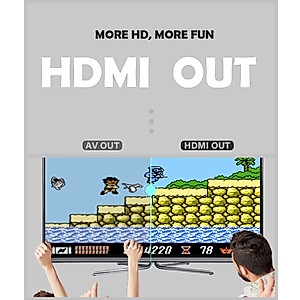 Babibubary Retro Game Stick with 1550+ Classic Video Games for TV with HDMI Output NES Wireless Extreme Mini Game Box Old Arcade Plug and Play Video Game Console Great Gift for Adults & Kids