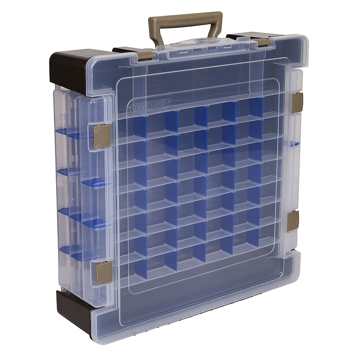 Flambeau Outdoors 9030 Super Max Satchel, Portable Fishing & Tackle Storage with Zerust Anti-Corrosion Technology, Black/Clear 17.25x16.75x5-Inch