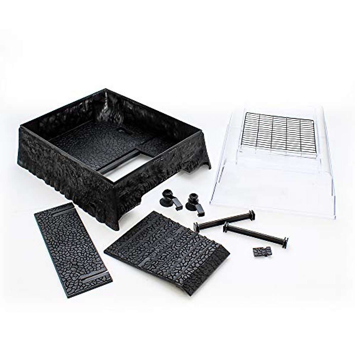 PENN-PLAX Reptology Turtle Topper – Black Color & Exo Terra Moss Ball, Water Clarity and Odor Control for Aqua-Terrariums, PT2478, White