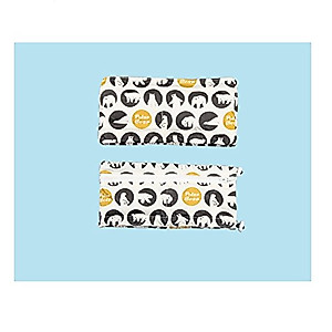 Dog Cooling Bandana, Stock Show Pet Dog Adjustable Ice Chill Out Collar Scarf with 4 Ice Packs for Summer (White Bear)