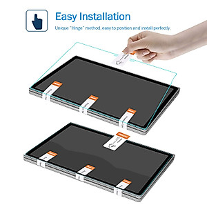 Megoo [2 pack] Screen Protector for Surface Pro 7 Plus/Surface Pro 7, Ultra Clear/High Response/Tempered Glass, Compatible for Microsoft Surface Pro 7 12.3 Inch (2019 Release)