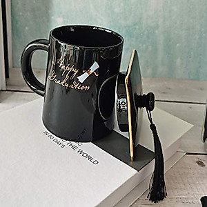 Vencer 2023 ''Happy Graduation'' Graduation Present/Bachelor's Degree Present-Graduation Cap Mug Bachelor Cap as Graduation Party Supplies,Graduation Decorations,Back to School Present,VCM-21