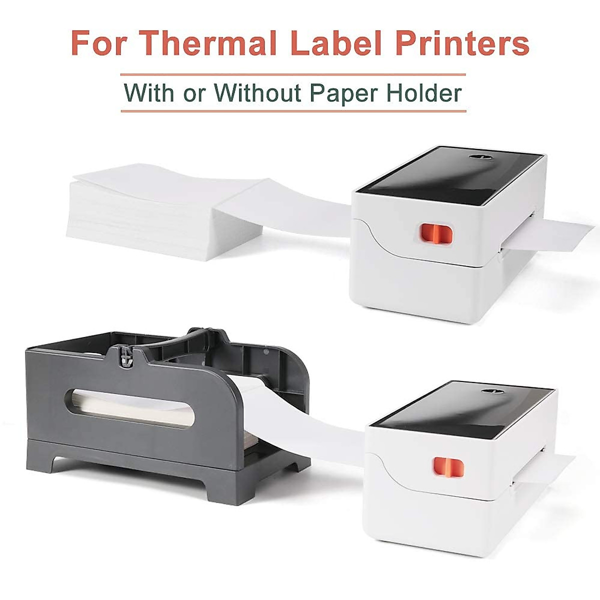 BESTEASY 4" x 6" Fanfold Direct Thermal Labels, White Perforated Permanent-Adhesive Shipping Labels, Mailing Address Label, Compatible with Zebra, Elton (4 Stack 1000 Labels/Stack)