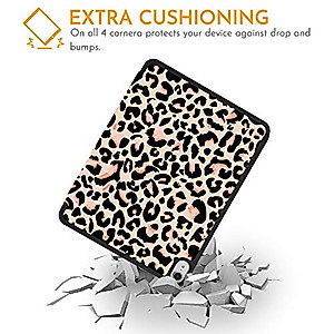 Hepix iPad Air 5th 4th Generation Case with Pencil Holder 2022 2020, iPad 10.9 inch Case Leopard Cheetah iPad Air 5 Case Trifold Protective Shockproof Cover Auto Sleep Wake