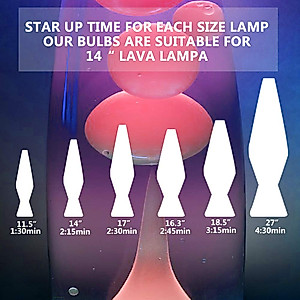 8 Pack S11 Intermediate E17 Base 25 Watt Bulbs for Lava Lamps,Replacement Bulbs for Lava Lamps,Glitter Lamps(8 Pack)