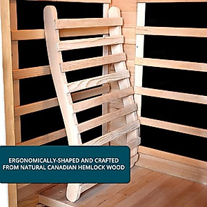 Radiant Saunas SA5059 Universal Set of 2 Sauna Backrest, Natural