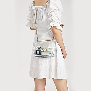 Clear Purse for Women, Clear Crossbody Bag Stadium Approved, Clear Handbag Clear Bag for Women