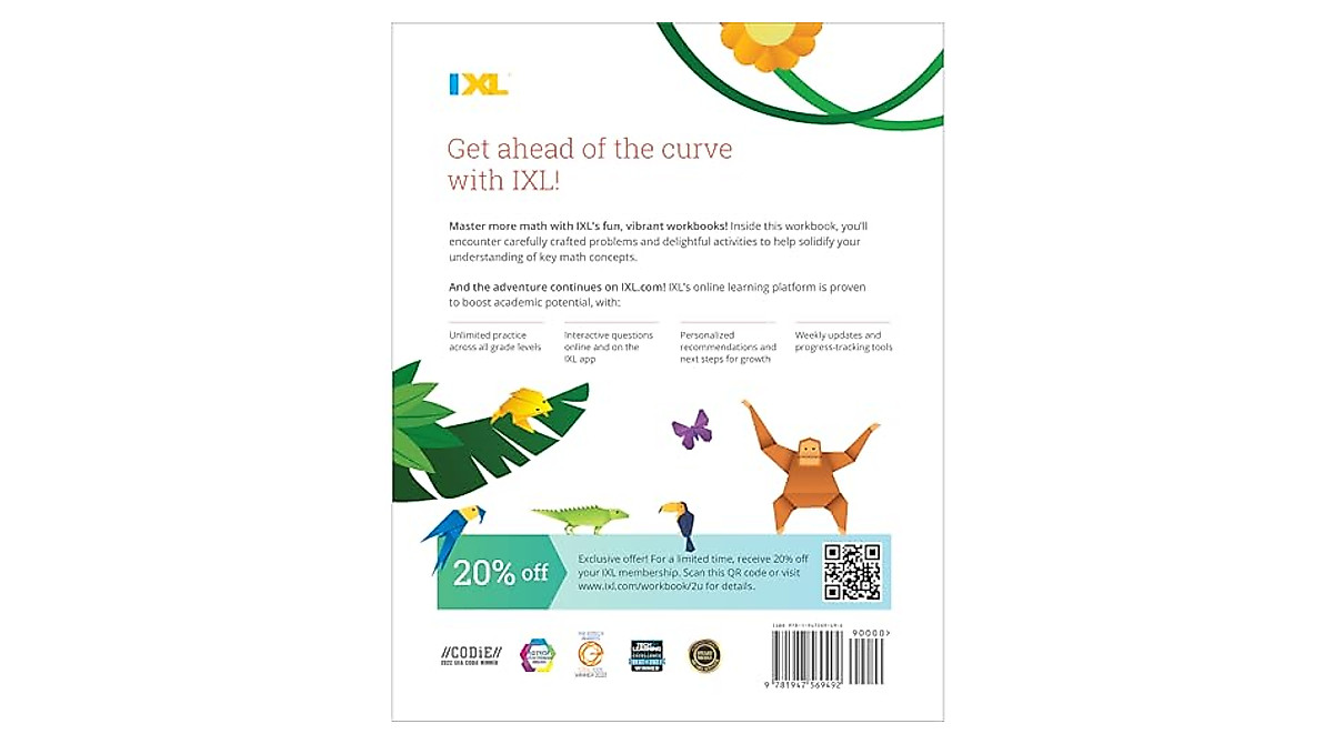 IXL 2nd Grade Math Workbook for Essential Skills
