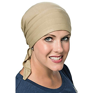 Cardani Instant Tie Headscarf - Padded Easy Tie Triangle Scarf in Luxury Bamboo Luxury Bamboo - Midnight Blue