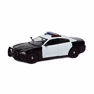 Motor Max 2011 Dodge Charger Pursuit Unmarked w/Lights & Sounds, Black and White 79533-1/24 Scale Diecast Model Toy Car