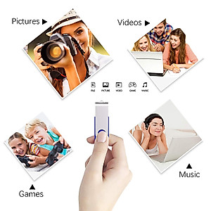 Aiibe 16 GB Flash Drive Bulk USB Flash Drive 16GB 50 Pack USB 2.0 Thumb Drives Memory Stick USB Drive 16GB, Blue