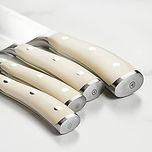 Wusthof Classic Ikon Creme 10 Piece Knife Set with Walnut Block