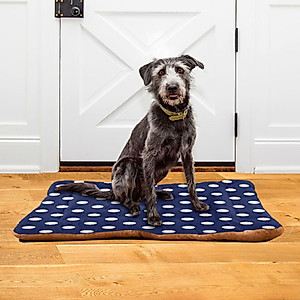 YETTASBIN Polka Dot Crate Pet Bed, Portable Washable Dog Cat Mat, Soft Comfortable Pet Mattress with Non-Slip Bottom for Dogs Cats Sleeping, 36 x 24 Inch