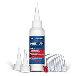 Starbond 4 oz. Medium CA Glue (Premium Cyanoacrylate Super Glue) for Quick Glue-ups, Woodworking, Woodturning, Hobby Models