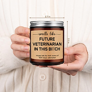 LEADO Candles - Future Veterinarian Gifts, Veterinary Student Gifts, Veterinarian Graduation Gifts - Funny Congratulations, Christmas Gifts for Vet School Students, Future Veterinarians, Women
