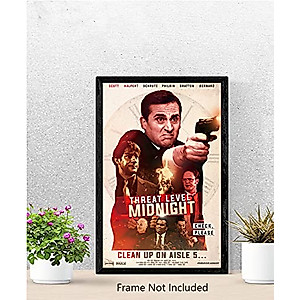 UpdateClassic Threat Level Midnight Gaming Poster and Prints Unframed Wall Art Gifts Decor 11x17 Style 02 for Office